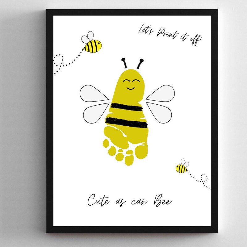 Spring Footprint Art - Etsy