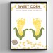 Corn Footprint Art, Fall Footprint Art, Sweet Corn Footprint Art, Farm ...