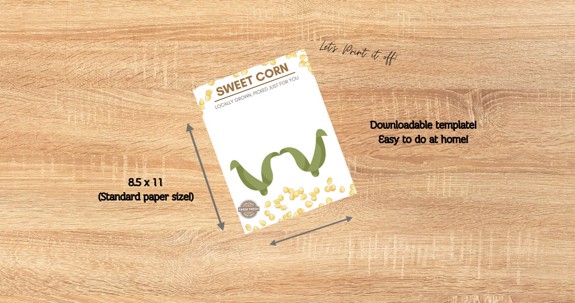 Corn Footprint Art, Fall Footprint Art, Sweet Corn Footprint Art, Farm ...