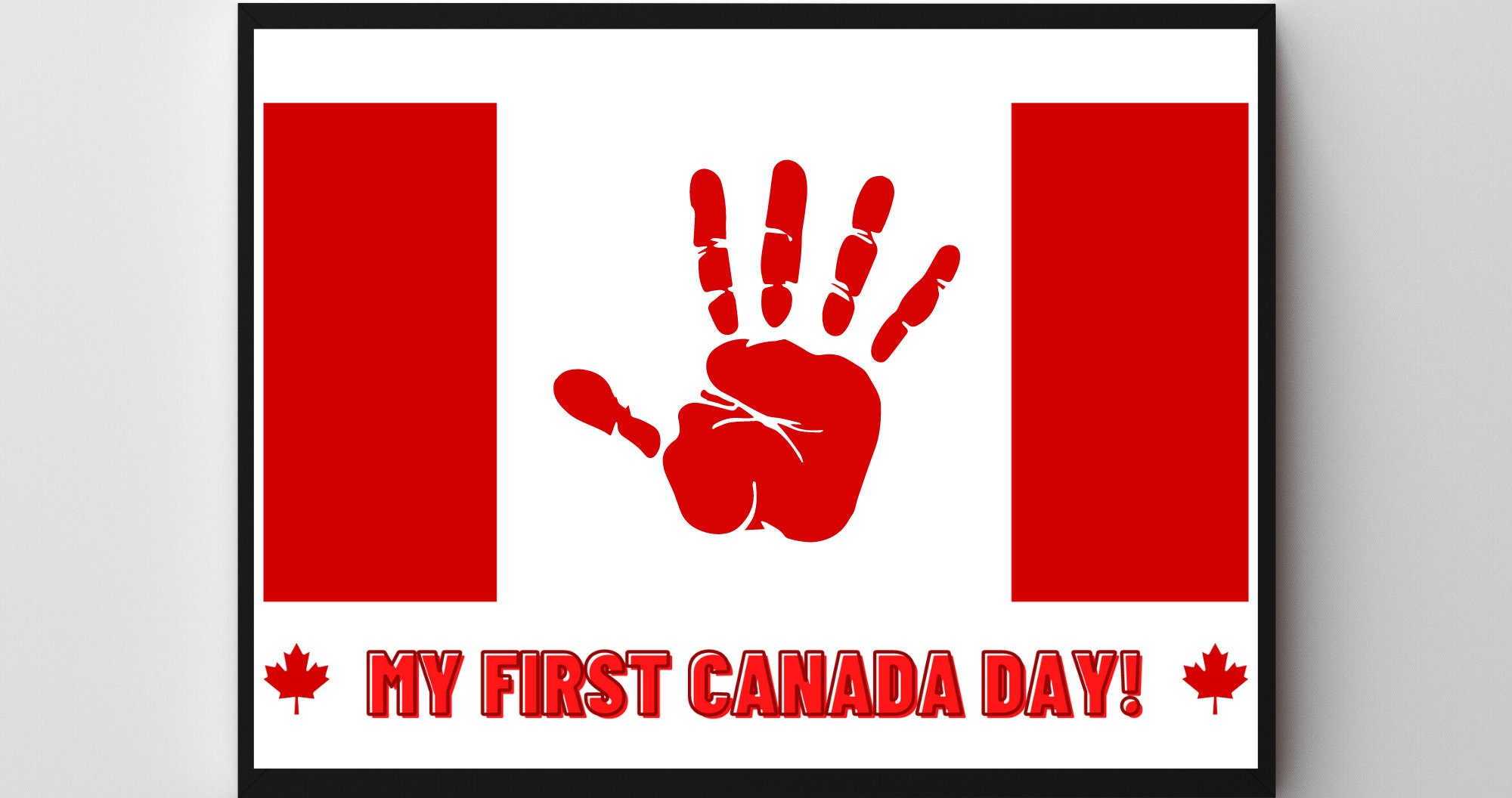 My First Canada Day Handprint Art, Canada Day Handprint, Canada Day ...