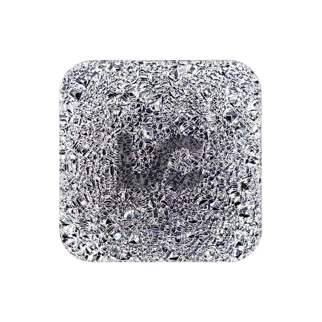 Silver Pebble Cast Acrylic | 3mm Metallic Silver Crinkle Texture | CO2 ...