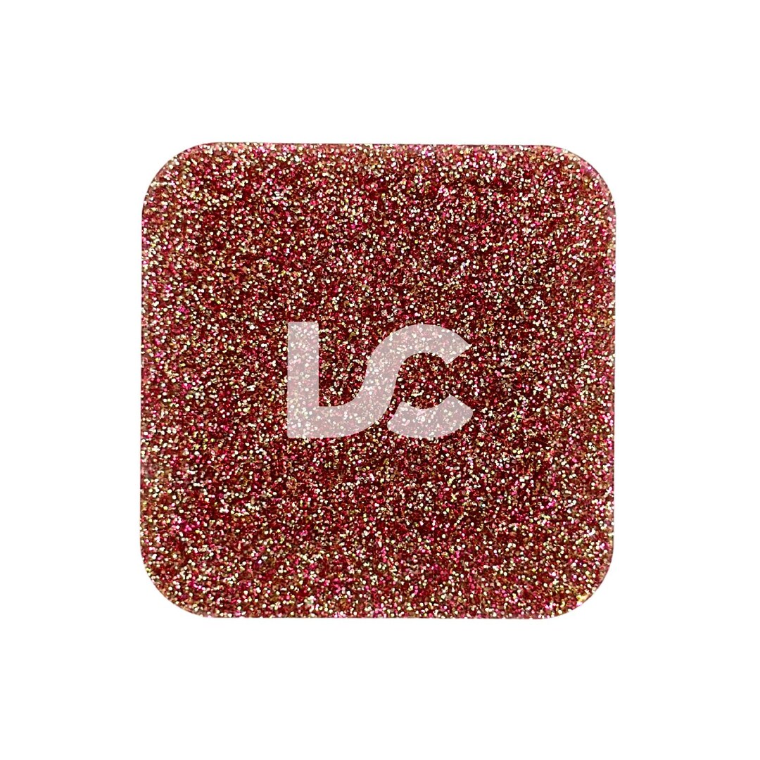 Pink Sunset Glitter Cast Acrylic | 3mm Dark Pink/gold Glitter | CO2 ...