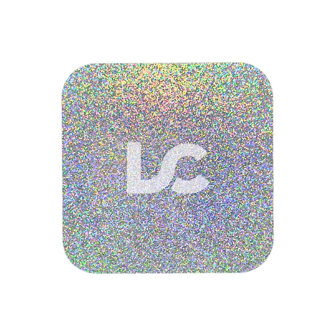 Disco Glitter Cast Acrylic | 3mm Silver Holographic Glitter | CO2 Laser ...
