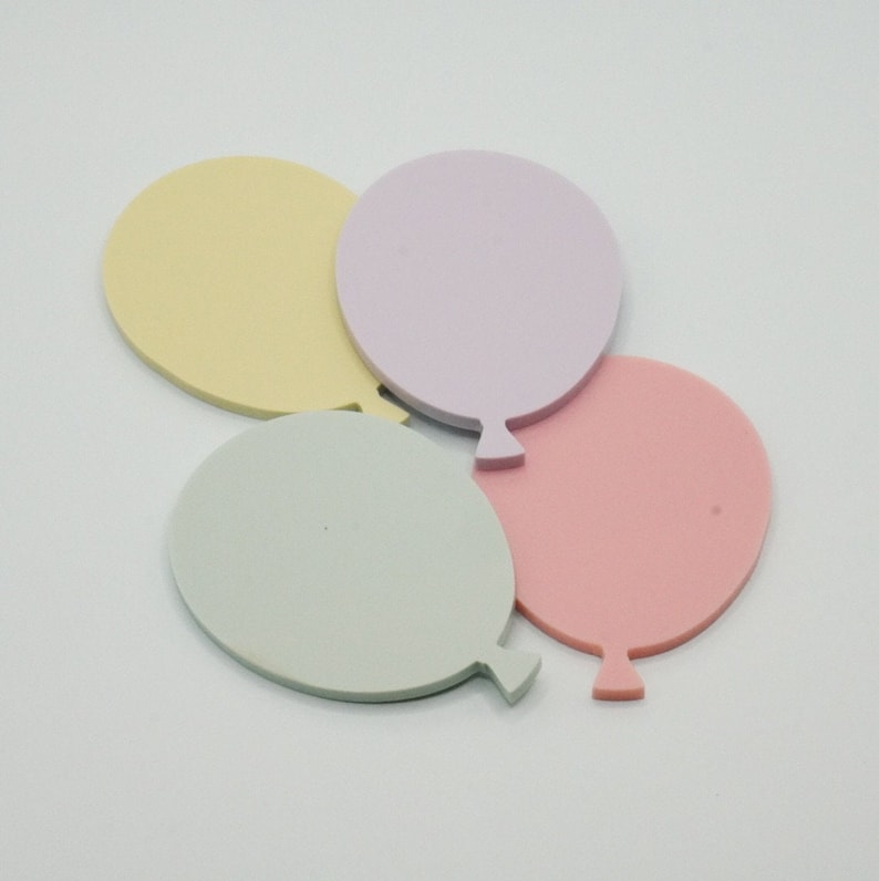 3 Balloons 30-pack Acrylic Balloon Blanks Blank Party Acrylic Place ...