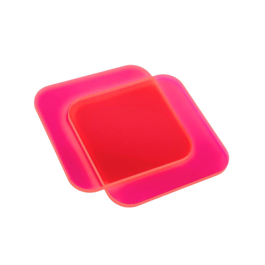 Neon Pink Clear Acrylic Transparent Fluorescent Pink Acrylic Laser ...