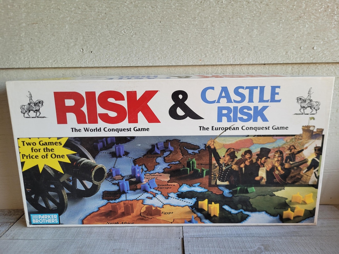Vintage Risk & Castle Risk Game 1990 2 in 1 Edition-fun Family Night ...