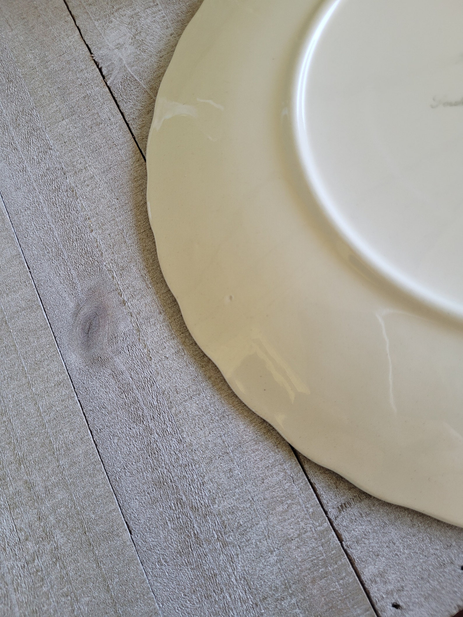 Vintage Blue Ridge Pottery Princess Dinner Plate on the Colonial Blank ...