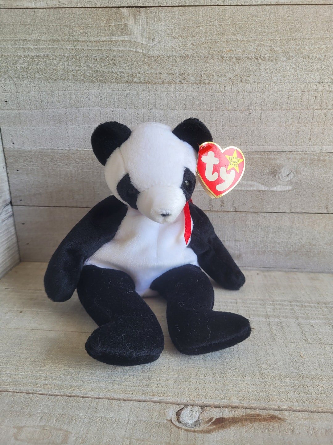 Original Ty Beanie Baby Panda- "fortune" Retired - Etsy