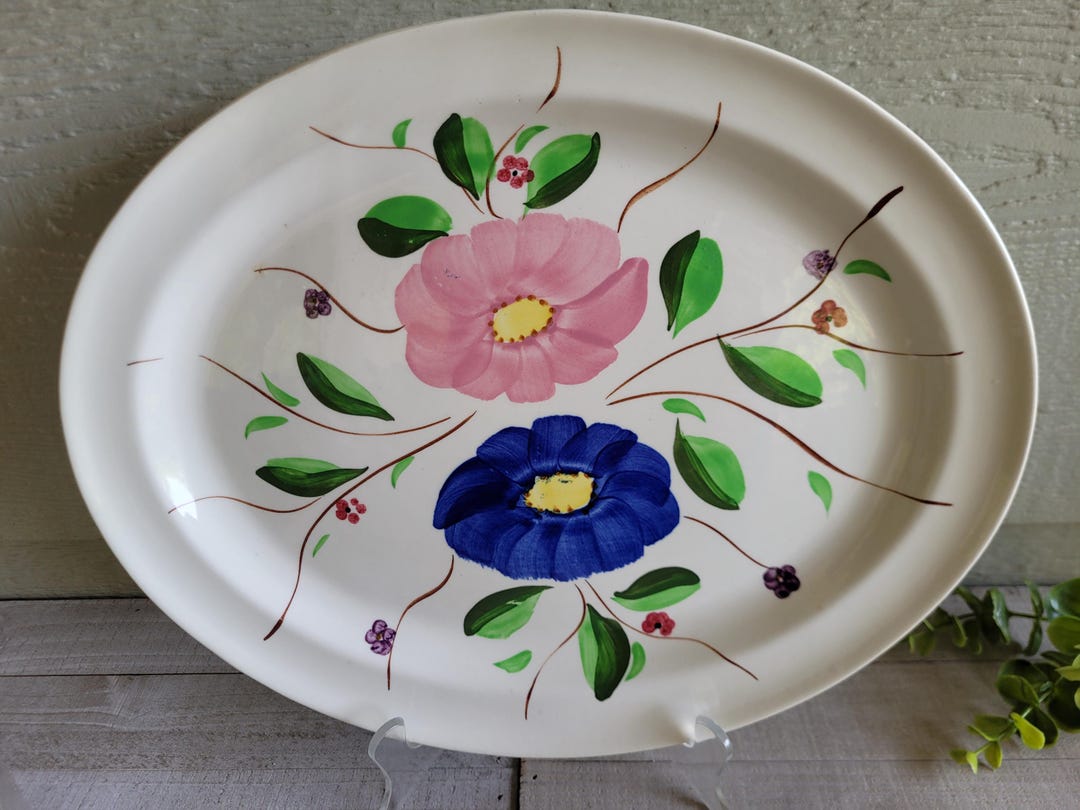 Vintage Blue Ridge Platter- Cumberland Pattern on the Astor Blank- a ...