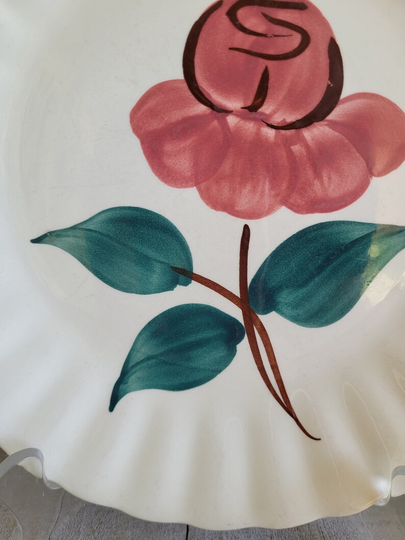 Vintage Blue Ridge Pottery Princess Dinner Plate on the Colonial Blank ...