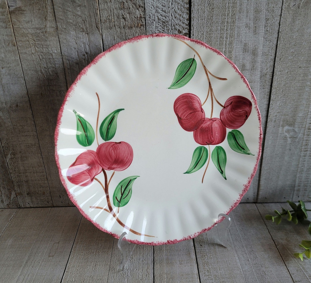 Vintage Crab Apple Blue Ridge Southern Potteries Dinner Plate 9 3/8 in ...