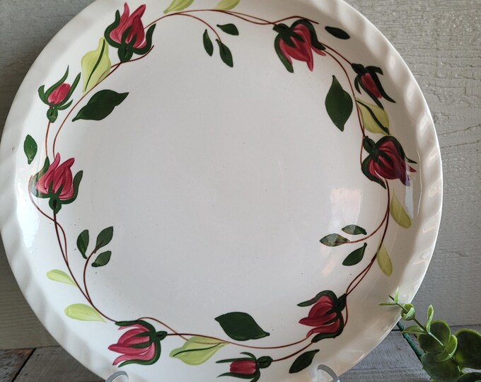 Vintage Blue Ridge Dinner Plate in the "ring O Roses" Pattern on the ...