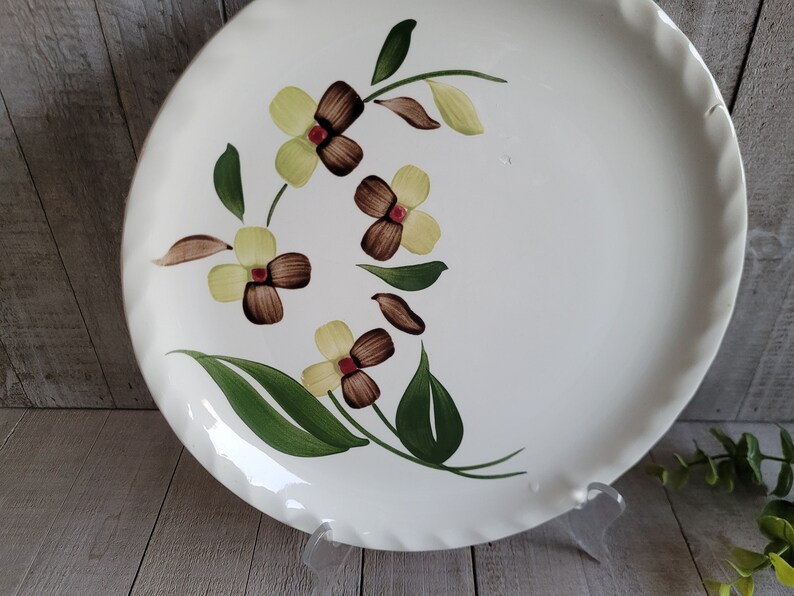 Vintage Blue Ridge Dinner Plate: Hand-painted Floral "spray" Pattern - Etsy