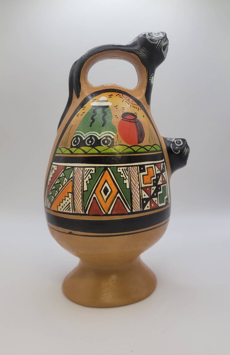 Vintage Peruvian Chicha Pitcher Marked Cusco Peru Hand - Etsy