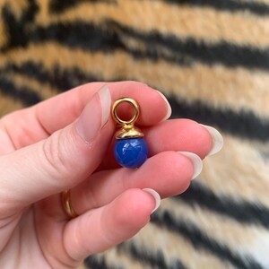 Bundle of 4 Vintage Ocean Coastal Themed Charms: Blue Iridescent ...