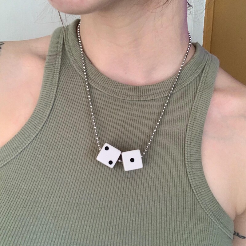 Dice Necklace - Etsy