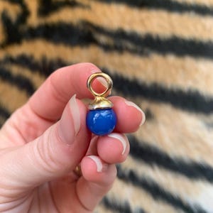 Bundle of 4 Vintage Ocean Coastal Themed Charms: Blue Iridescent ...
