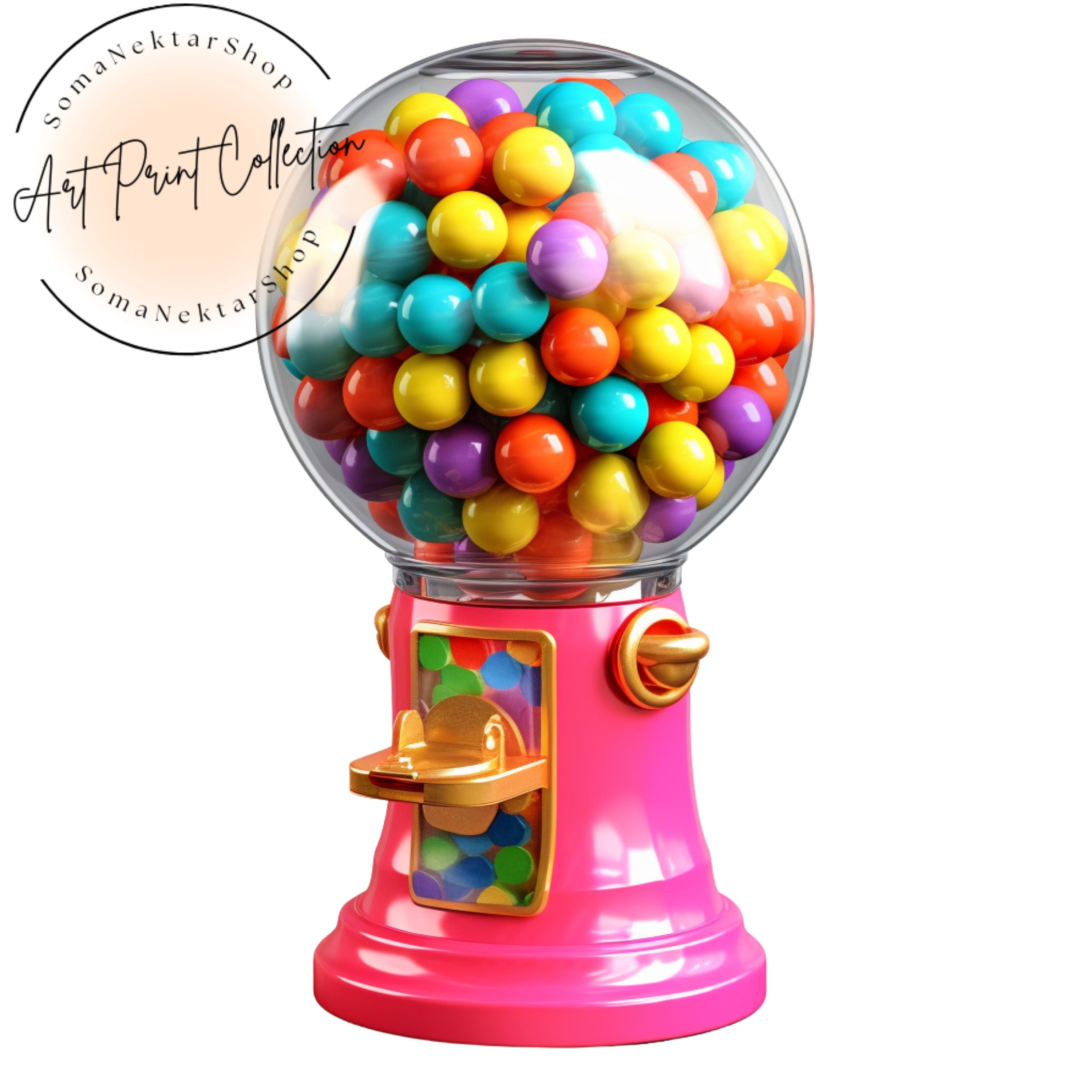 Gumball Machine PNG 80s Clipart High Resolution Image - Etsy Canada
