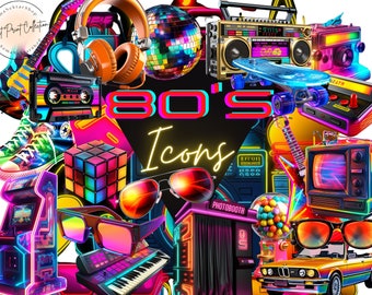 80s Doodle Clipart. Hand Drawn Eighties Nineties Nostalgia - Etsy