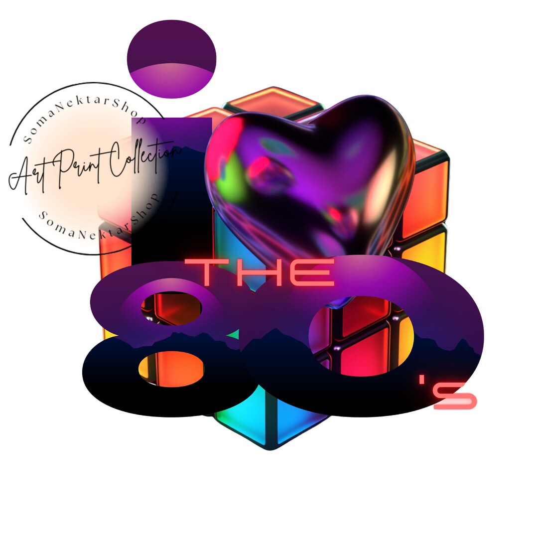 I Love the 80s Clipart PNG High Res Image Nostalgia Clip - Etsy