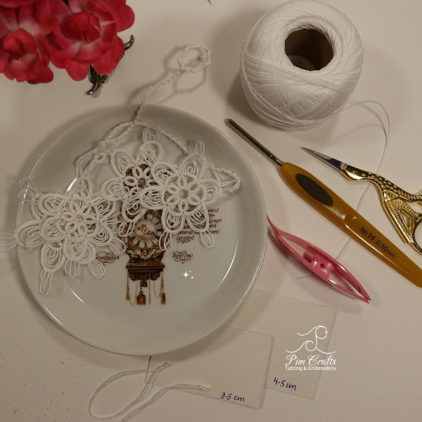 Twinkle Little Star DIY Tatting Pattern With One Shuttle Two Rounds for ...