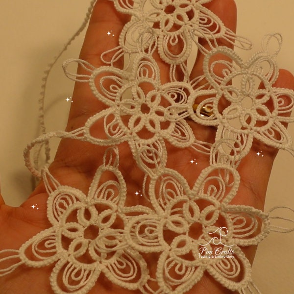 Twinkle Little Star DIY Tatting Pattern With One Shuttle Two Rounds for ...