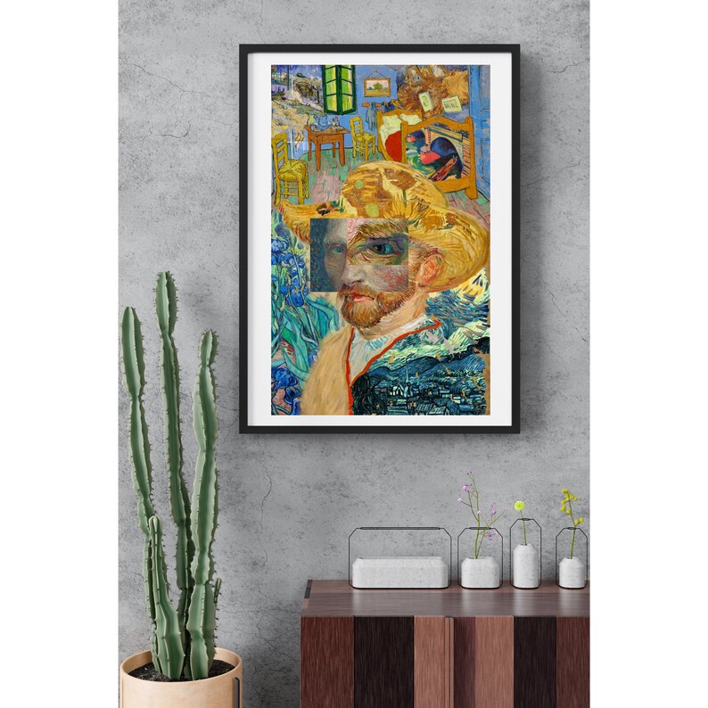 Vincent Van Gogh Printable Collage JPG - Etsy