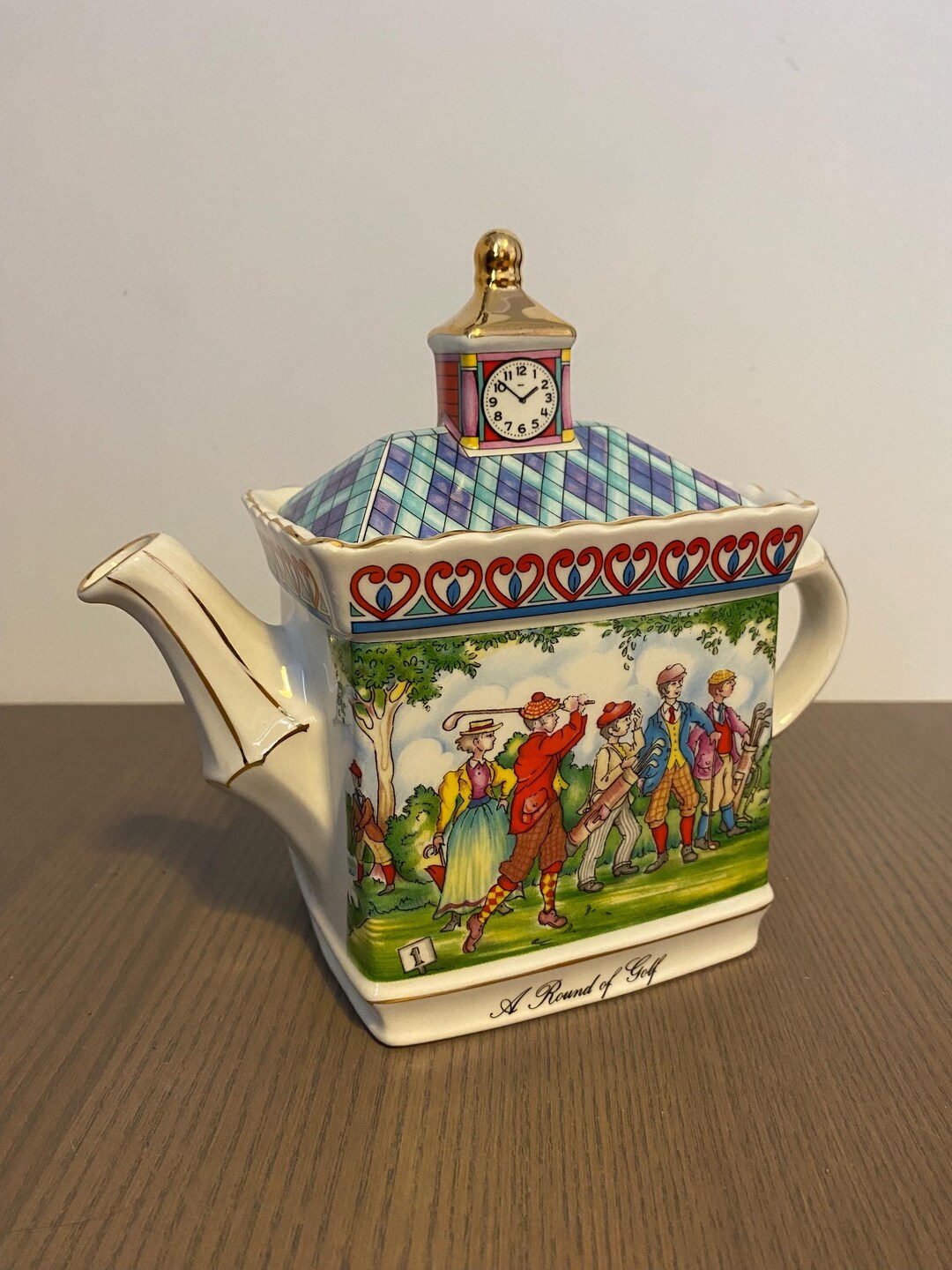 Sadler ‘A Round of Golf’ Teapot - Etsy UK