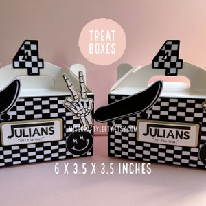 Skateboard Inspired Centerpieces Skateboard Party Decorations Checkered ...