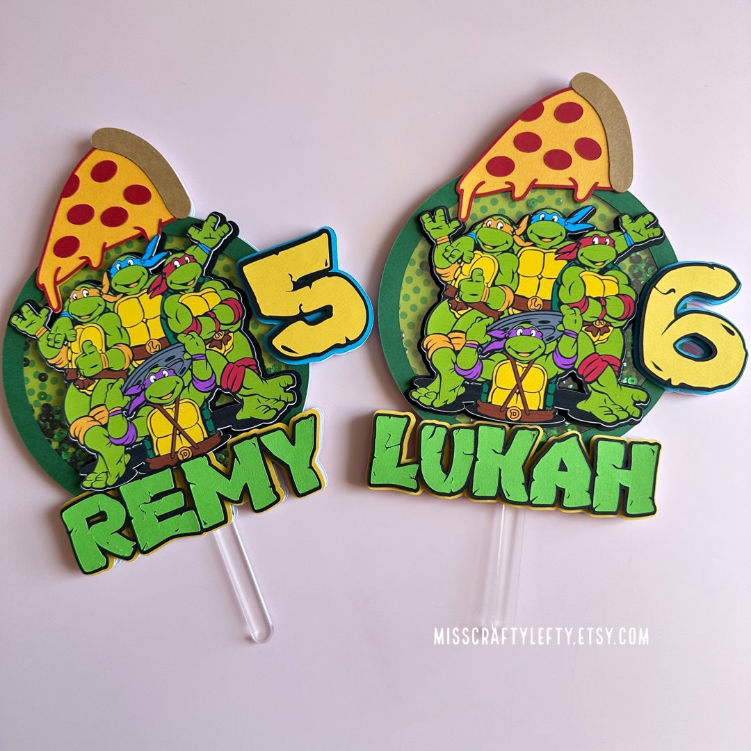 Turtle Cake Topper Ninja Cake Topper Turtle Cake Decorations - Etsy ...