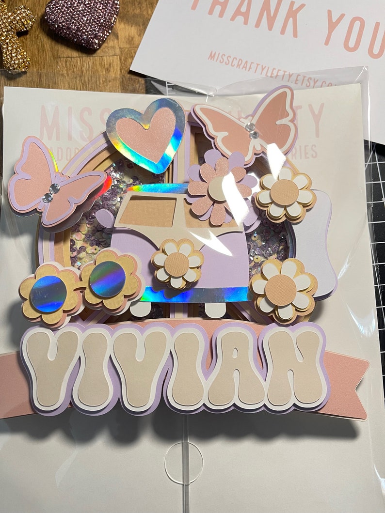 Groovy Cake Topper Retro Cake Picks Hippies Cake Pick - Etsy