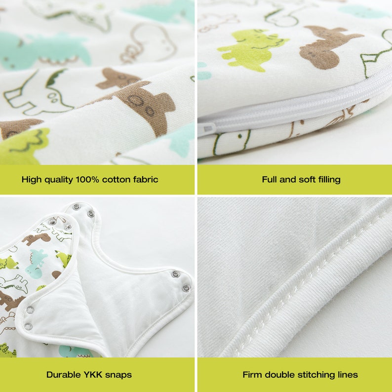 The Luna Babies Baby Sleep Sack, Baby Wearable Blanket 0-6 Months and 6 ...