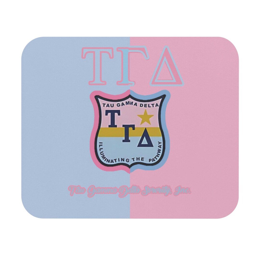TGD Mouse Pad, Sorority Gift, Office Decor, Blue and White Mouse Pad ...
