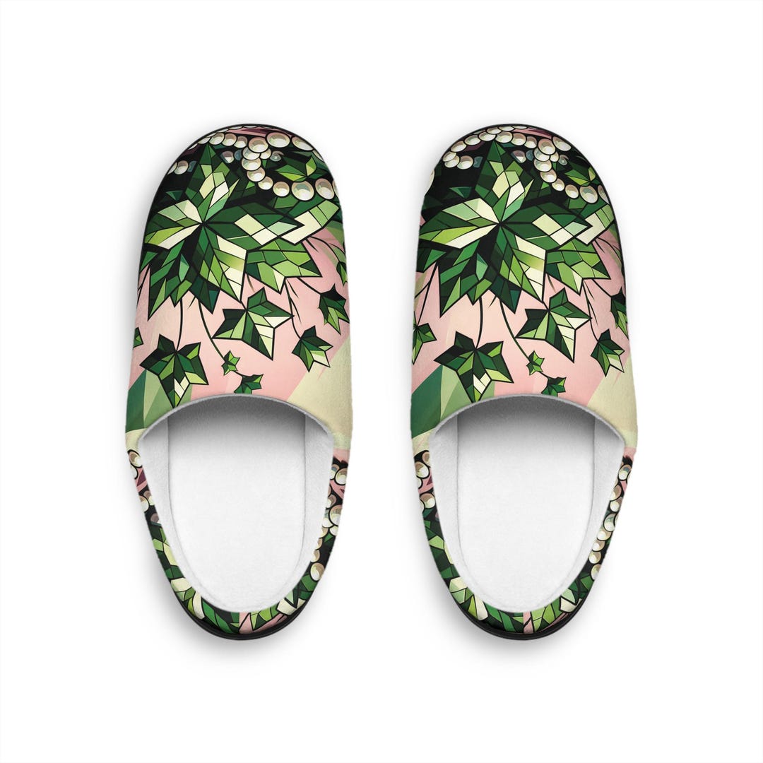 Alpha Kappa Alpha Sorority Inspired Indoor Slippers, Home Footwear ...