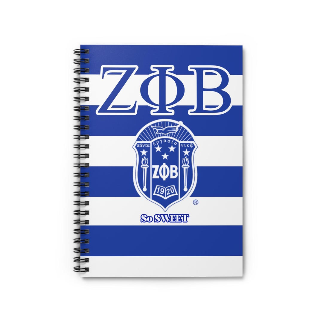 Zeta Phi Beta Sorority Inc 1920 Spiral Notebook, Sorority Gift ...