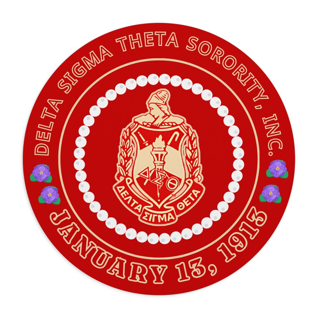 Delta Sigma Theta Sorority Mouse Pad, Cute Sorority Gift, Desk ...