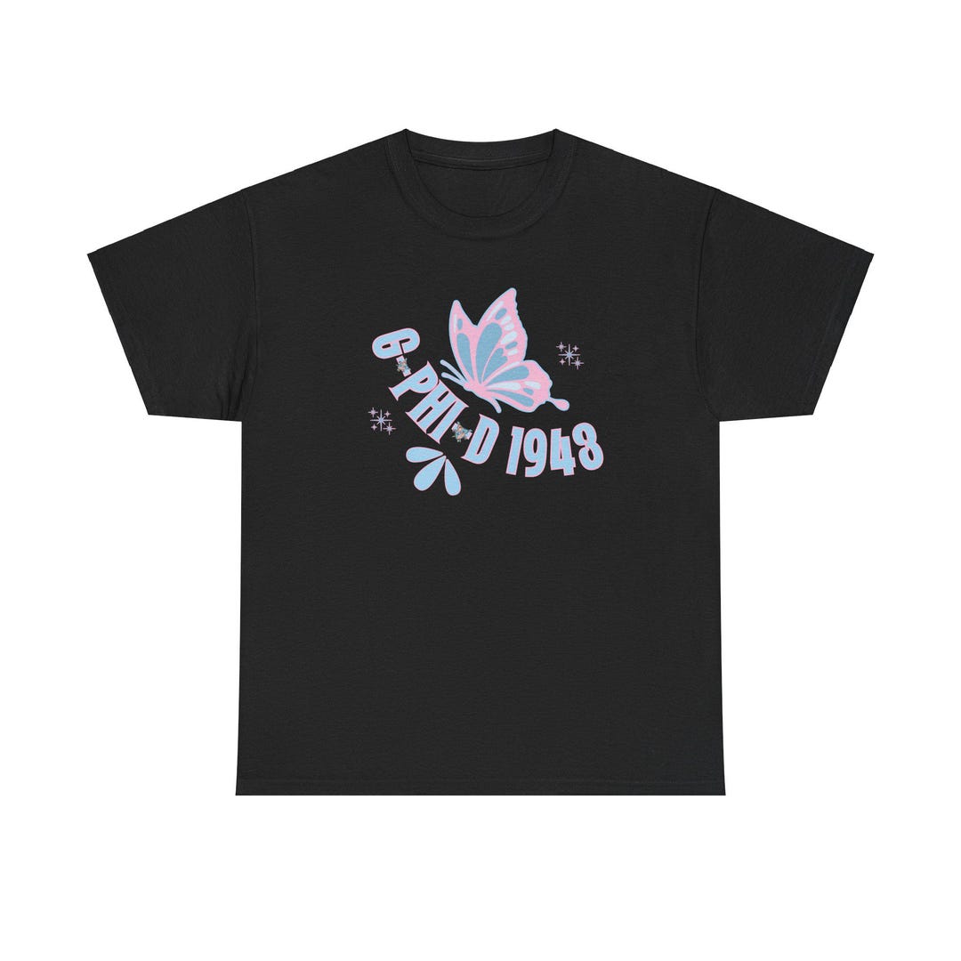 Gamma Phi Delta Sorority "gphid Butterfly "unisex Heavy Cotton Tee - Etsy