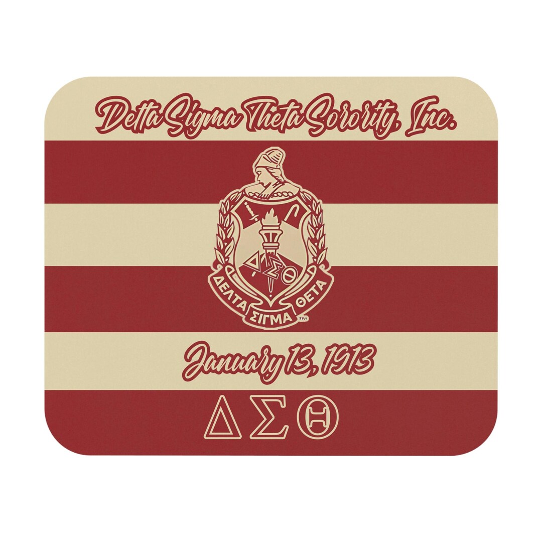 Delta Sigma Theta Sorority Mouse Pad, Personalized Gifts for Sorority ...