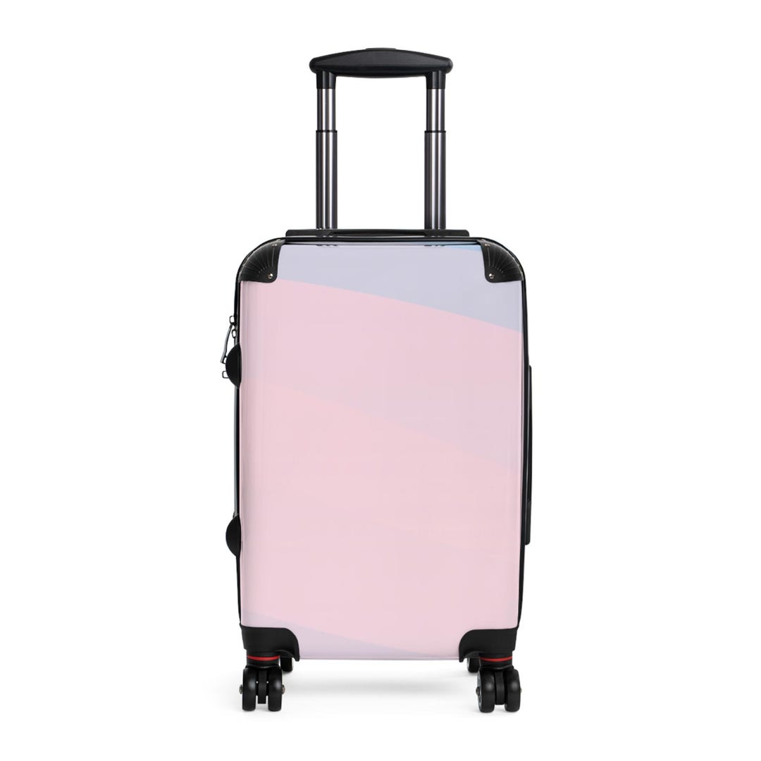 Light Pale Pink and Light Pale Blue Suitcase for Travel, Luggage Bag ...