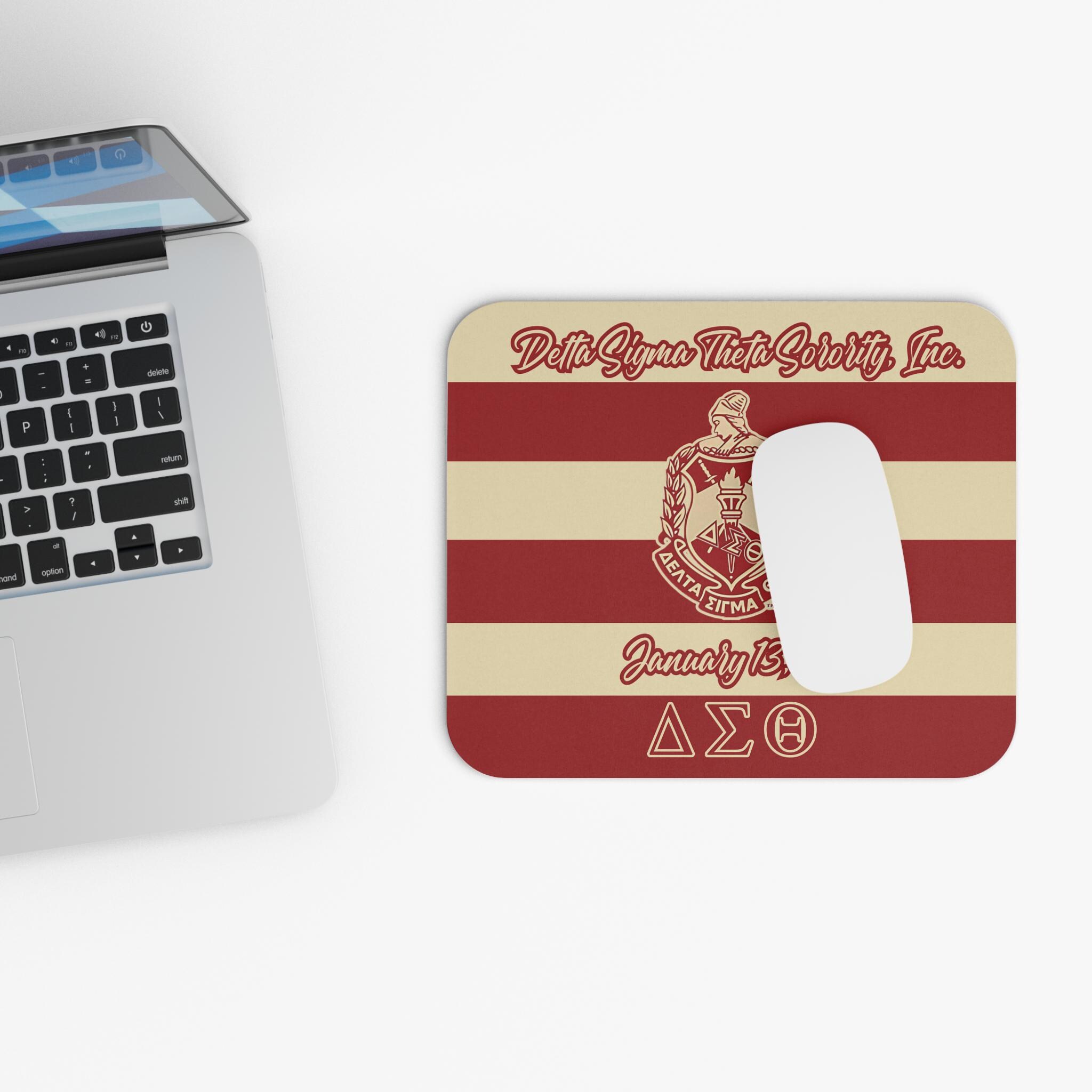Delta Sigma Theta Sorority Mouse Pad, Personalized Gifts for Sorority ...