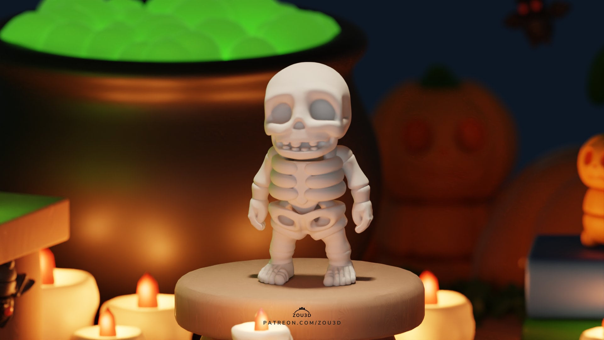 3D Printed Flexy Skeleton Poseable Art Sculpture Zou3d Original - Etsy