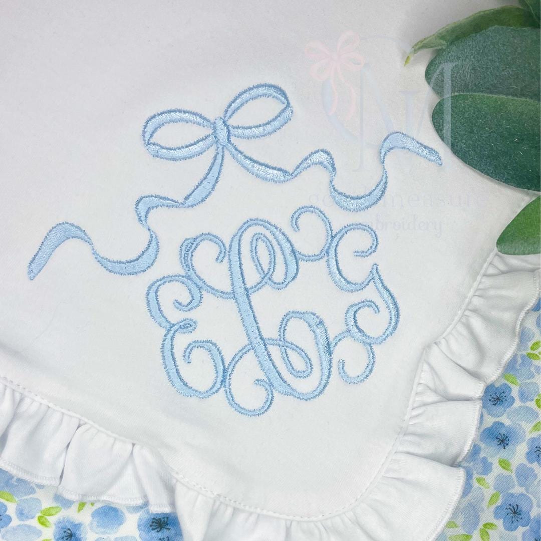 Heirloom Satin Long Bow Machine Embroidery Design - Etsy