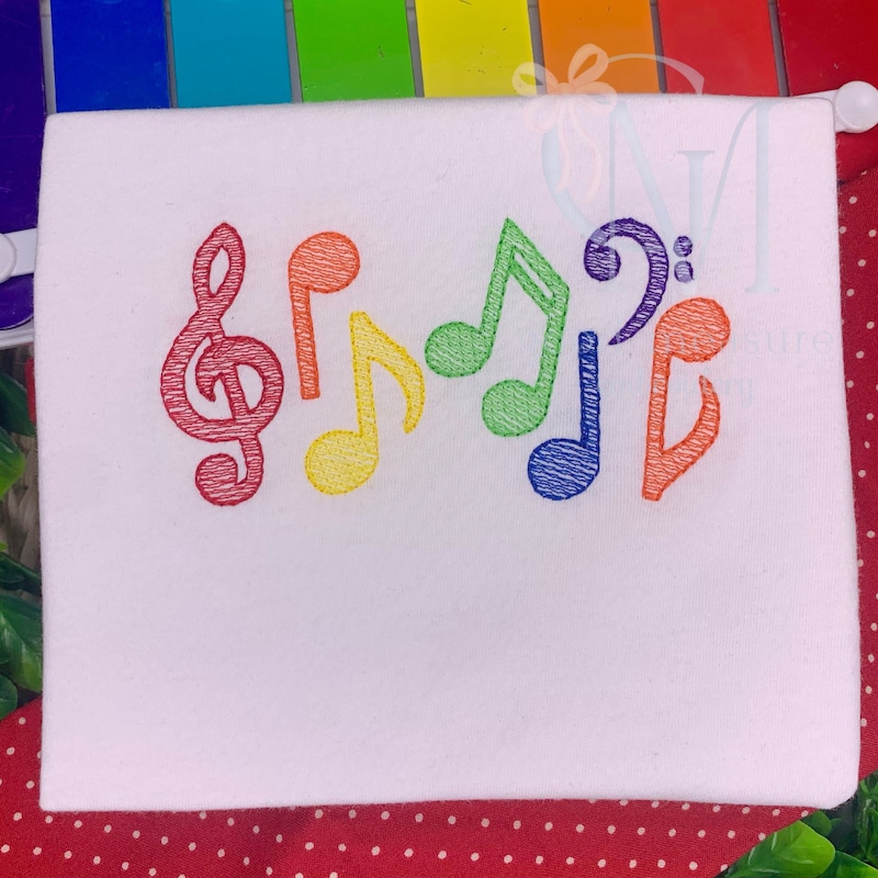 Music Notes Applique - Etsy
