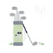 Golf Bag, Club, and Tee Stitch Machine Embroidery Design - Etsy
