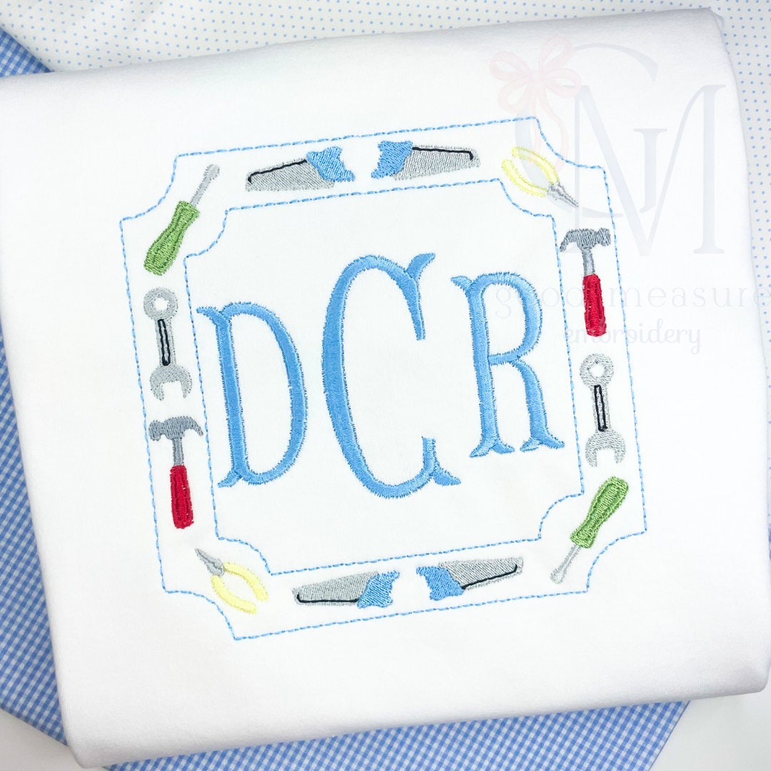 Tools Frame Crest Machine Embroidery Design - Etsy