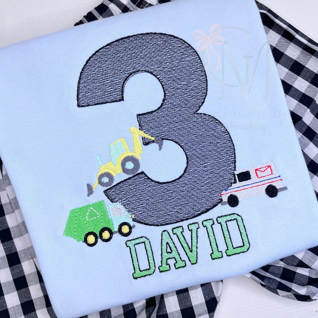 Large Sketch Numbers Birthday New Years Machine Embroidery Design - Etsy