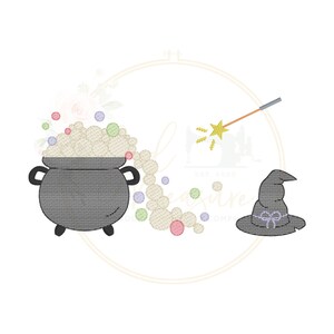 Bubbling Cauldron Witches Brew Halloween Sketch Machine - Etsy