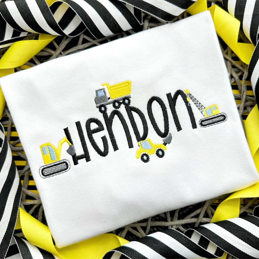 Mini Fill Construction Crew Bundle Machine Embroidery Design - Etsy