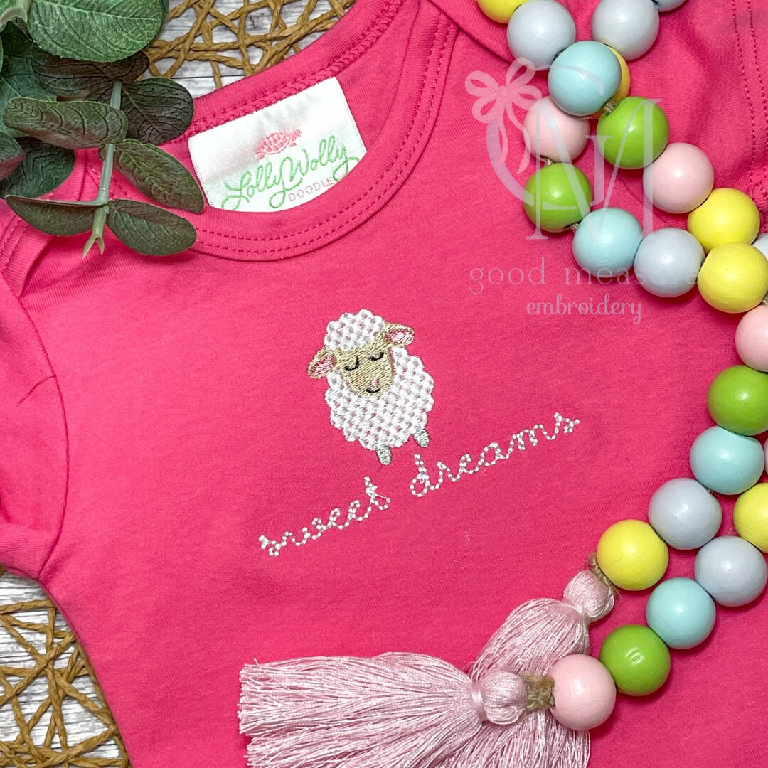 Mini Fill Barnyard Baby Sheep Embroidery Design - Etsy