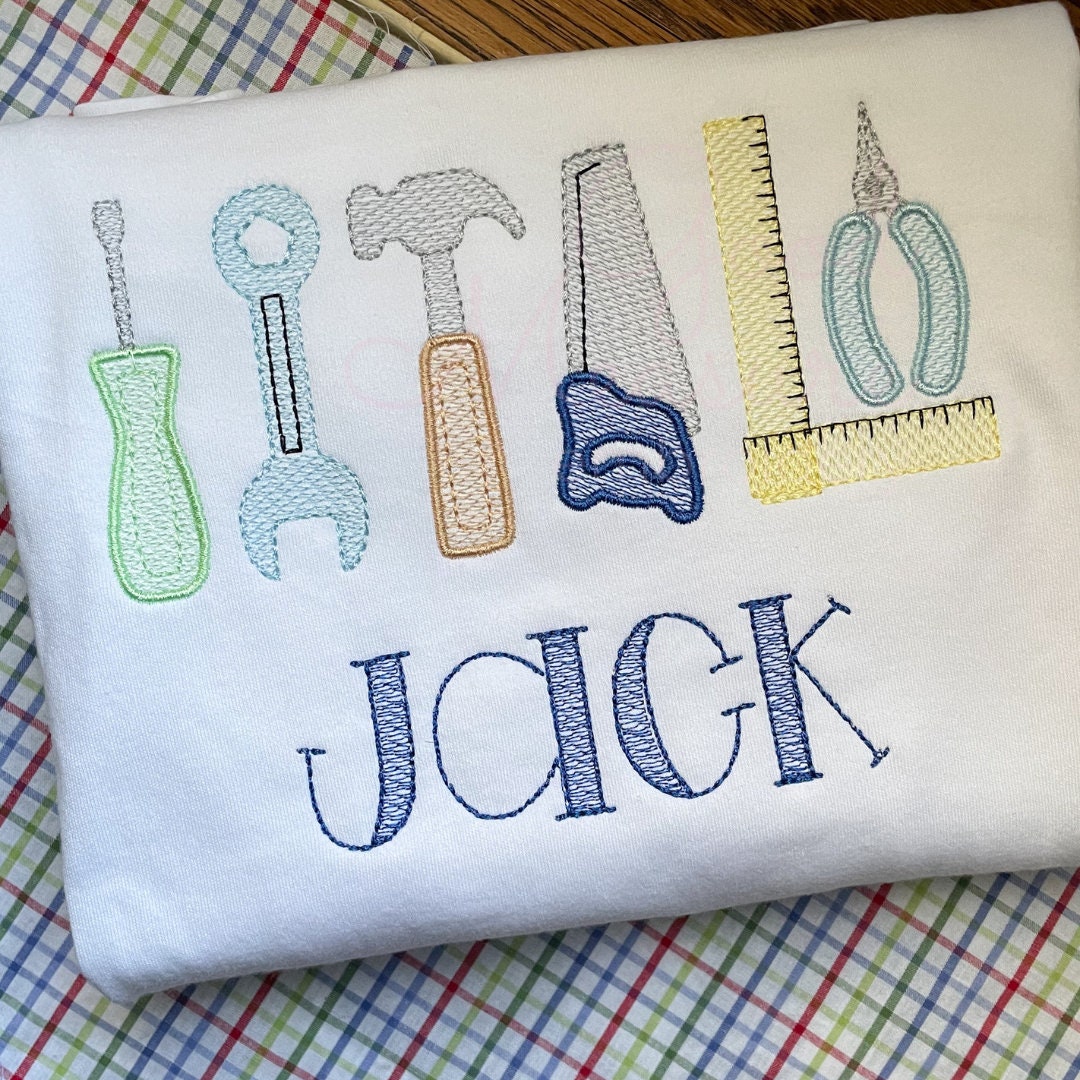 Tools Hammer Saw Wrench Sketch Machine Embroidery Design - Etsy